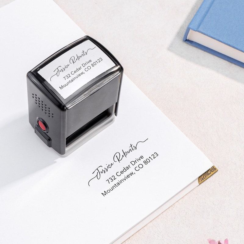 Library Stamp Modern - Etsy