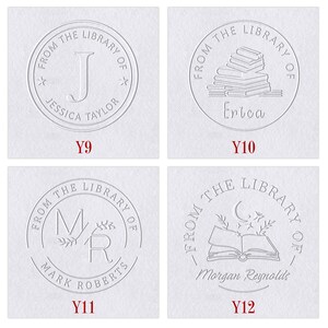 Custom Book Embosser, Custom Library Stamp, Personalized Book Stamp ...
