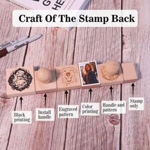Wood Hand Stamp, Custom Stamp Logo, Personalized Business Packaging ...