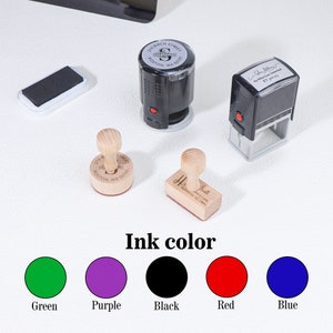 Round Address Stamp | Return Address Stamp | Self Inking Address Stamp ...