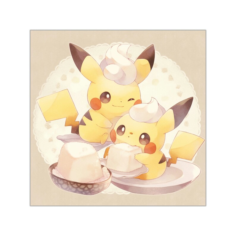 Pikachu Vinyl Sticker Cute Pokemon Sticker - Etsy