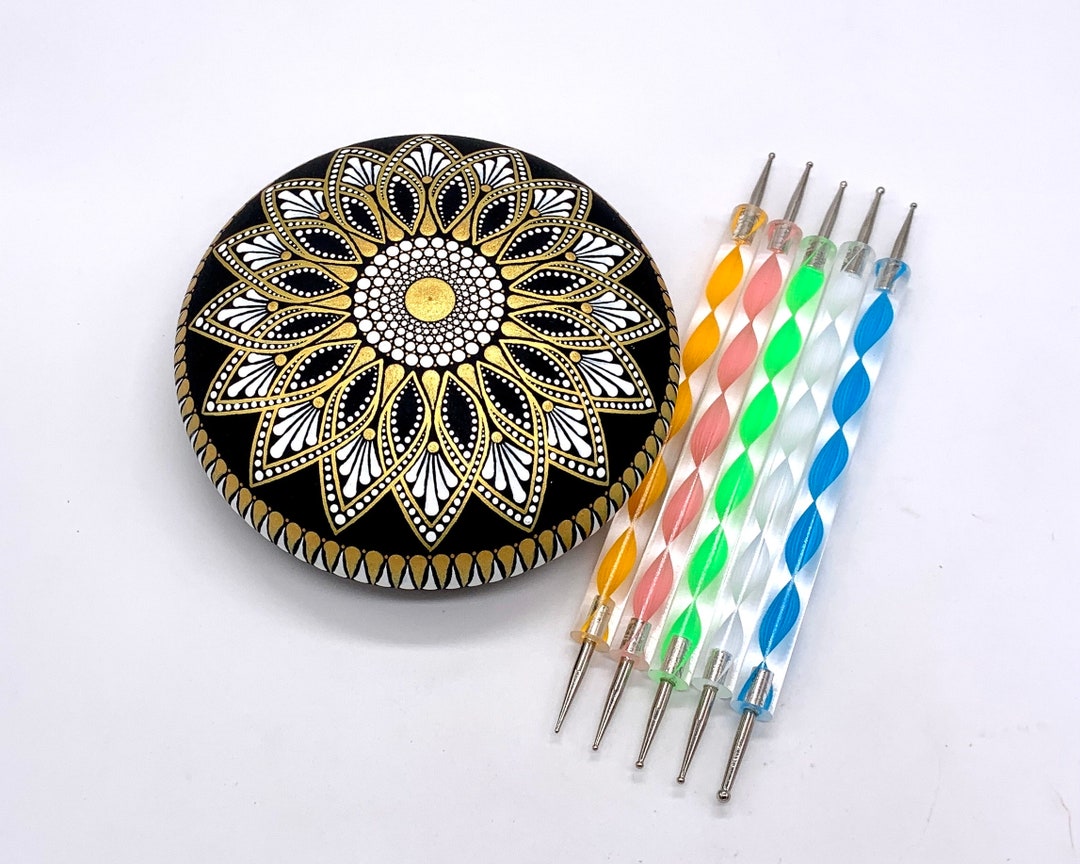 Set of 5 Mandala Dotting Tool Stylus Dot Sizes Boho Decor Art Nail Art ...