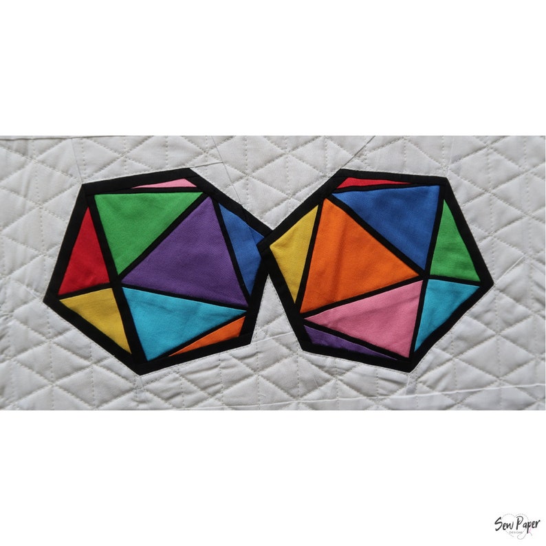 D20s Set of 3 Dice Blocks, Foundation Paper Piecing Patterns in 3 Sizes ...