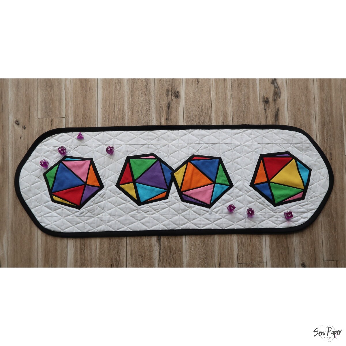 D20s Set of 3 Dice Blocks, Foundation Paper Piecing Patterns in 3 Sizes ...