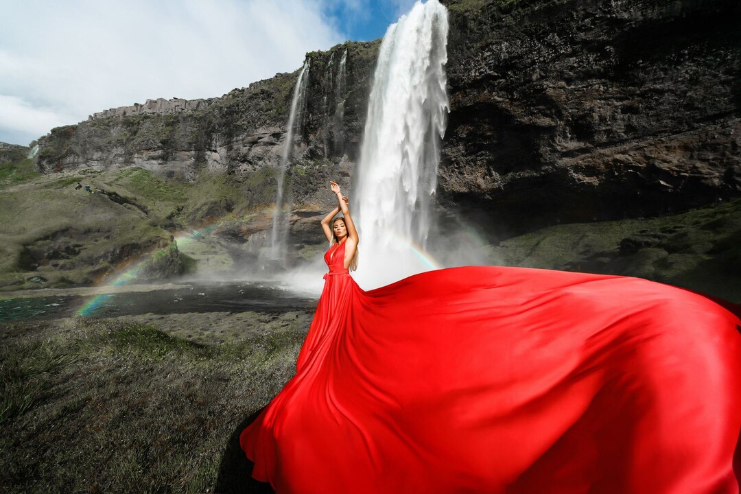 Long Flying Dress Flying Dress for Photoshoot Long Train Dress ...