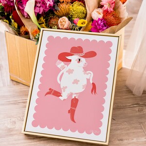 Printable Cute Cowgirl Art Print - Digital Cowgirl Art - Printable Art ...