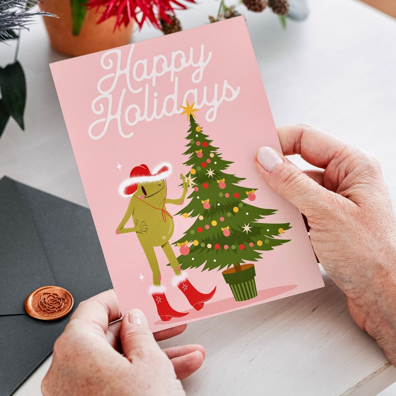 Multipack Printable Frog Christmas Cards Instant Download - Etsy UK