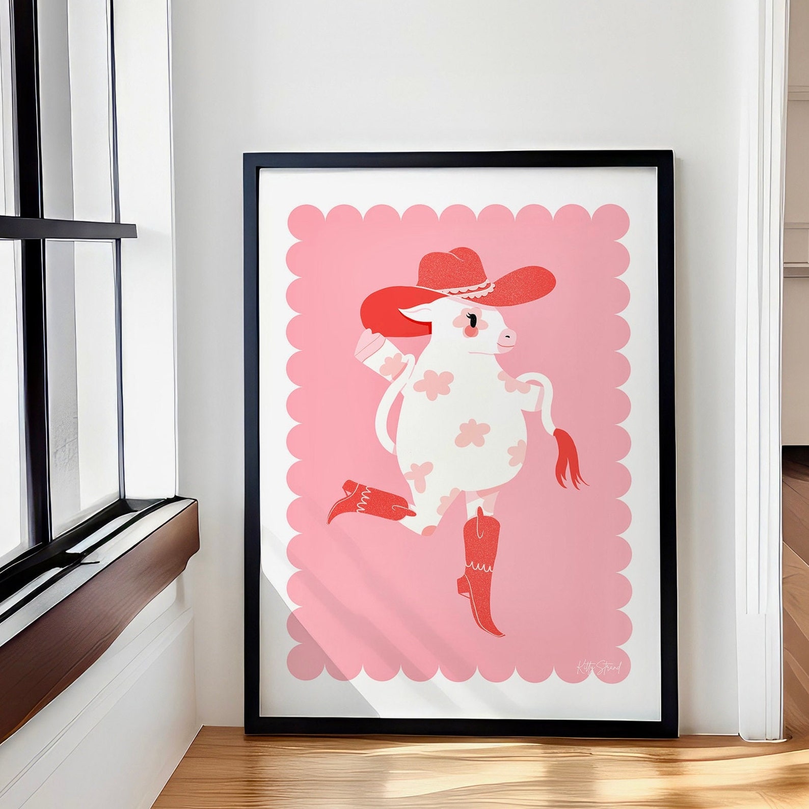 Printable Cute Cowgirl Art Print Digital Cowgirl Art - Etsy
