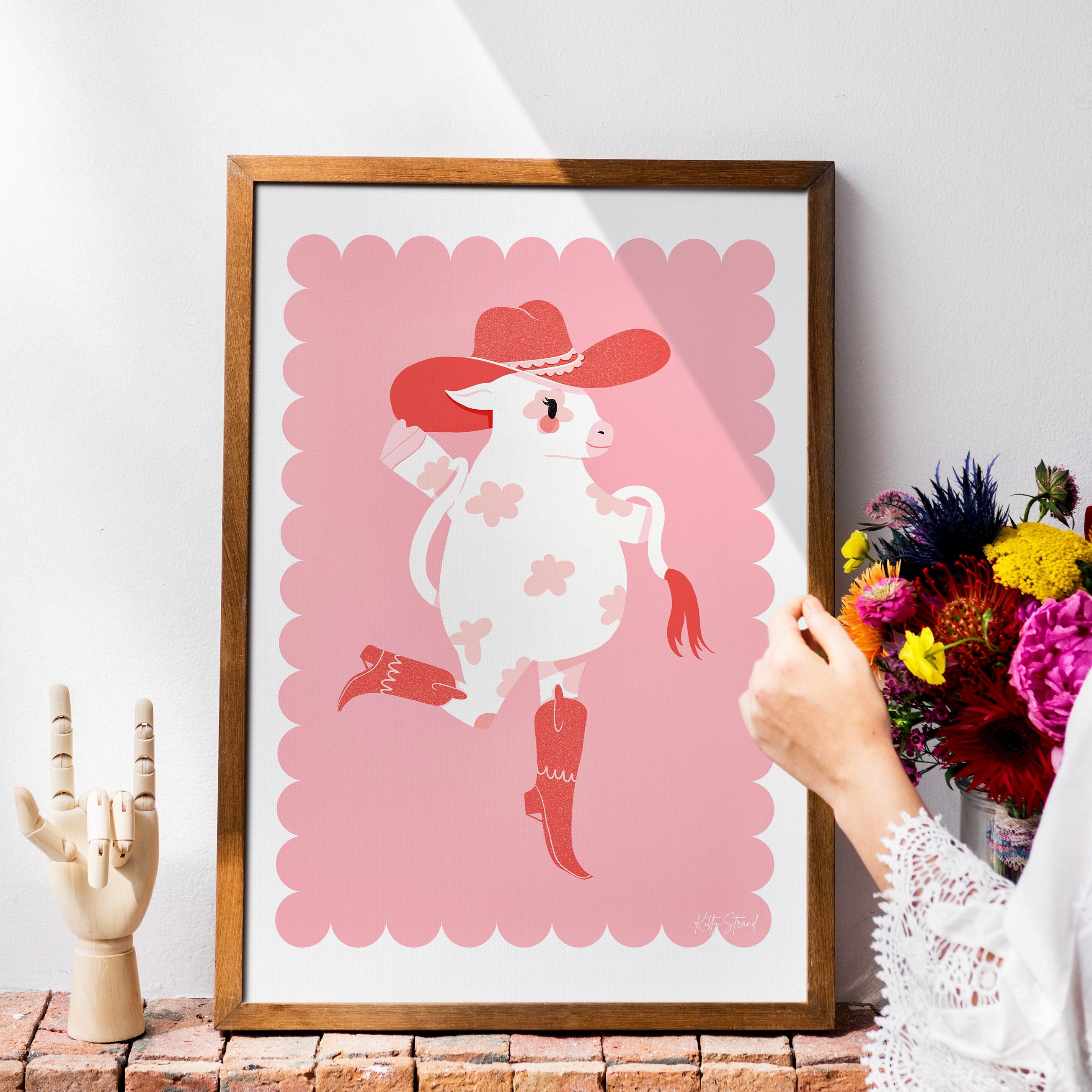 Printable Cute Cowgirl Art Print Digital Cowgirl Art - Etsy