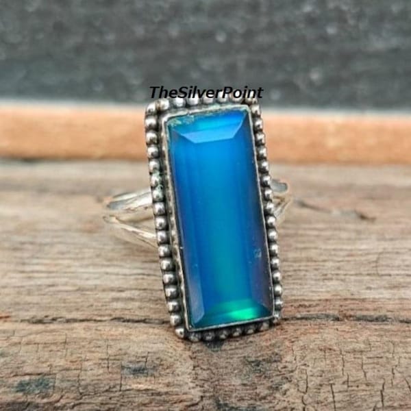 Rectangle Opal Ring - Etsy