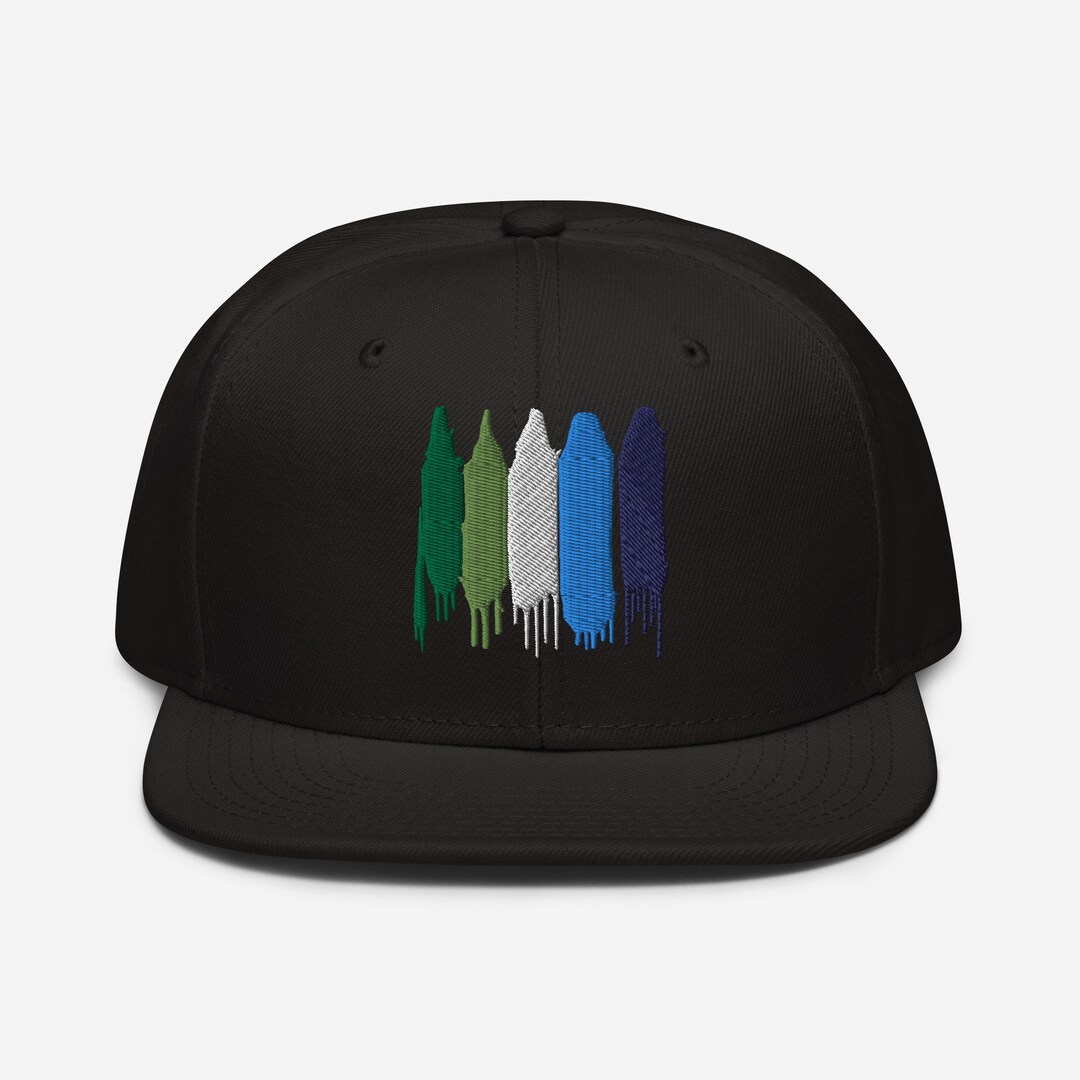 LGBTQ Snapback Cap Stylish Hat With Colorful Splashes of Color Ideal ...