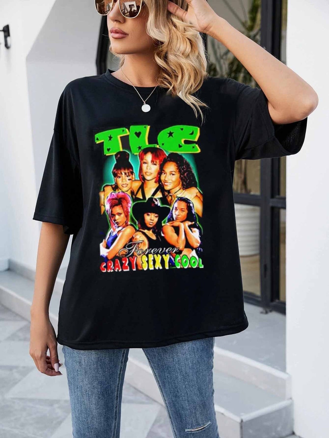 TLC Crazy Unisex Shirt Vintage Tlc Shirt, 90S Tlc Group Shirt, Tlc Band ...