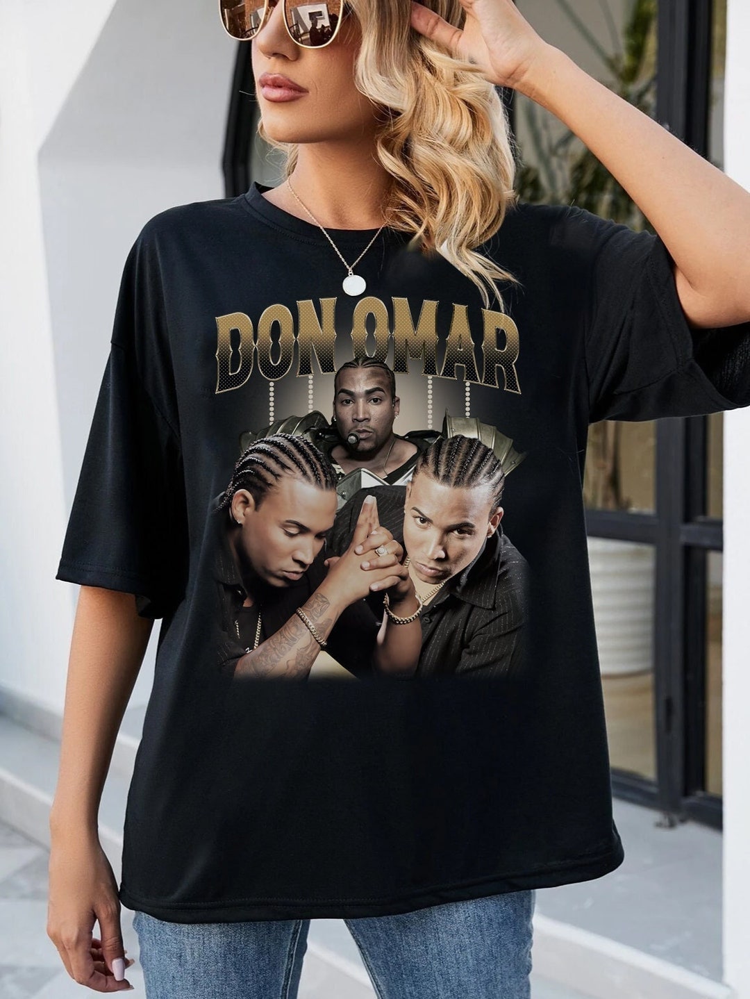 Don Omar Vintage Two Sided Unisex Shirt Don Omar, Don Omar Shirt, Don ...