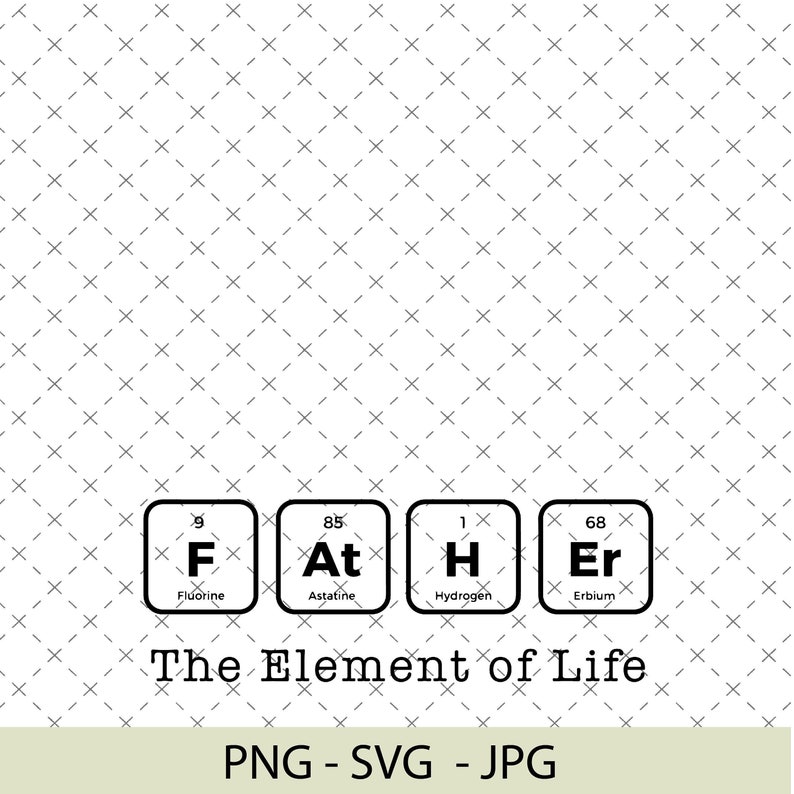 Father Periodic Table Png,father Svg,periodic Table Png,father's Day ...