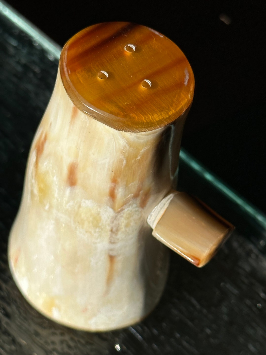 Artisanal Cow Horn Salt Shaker - Etsy