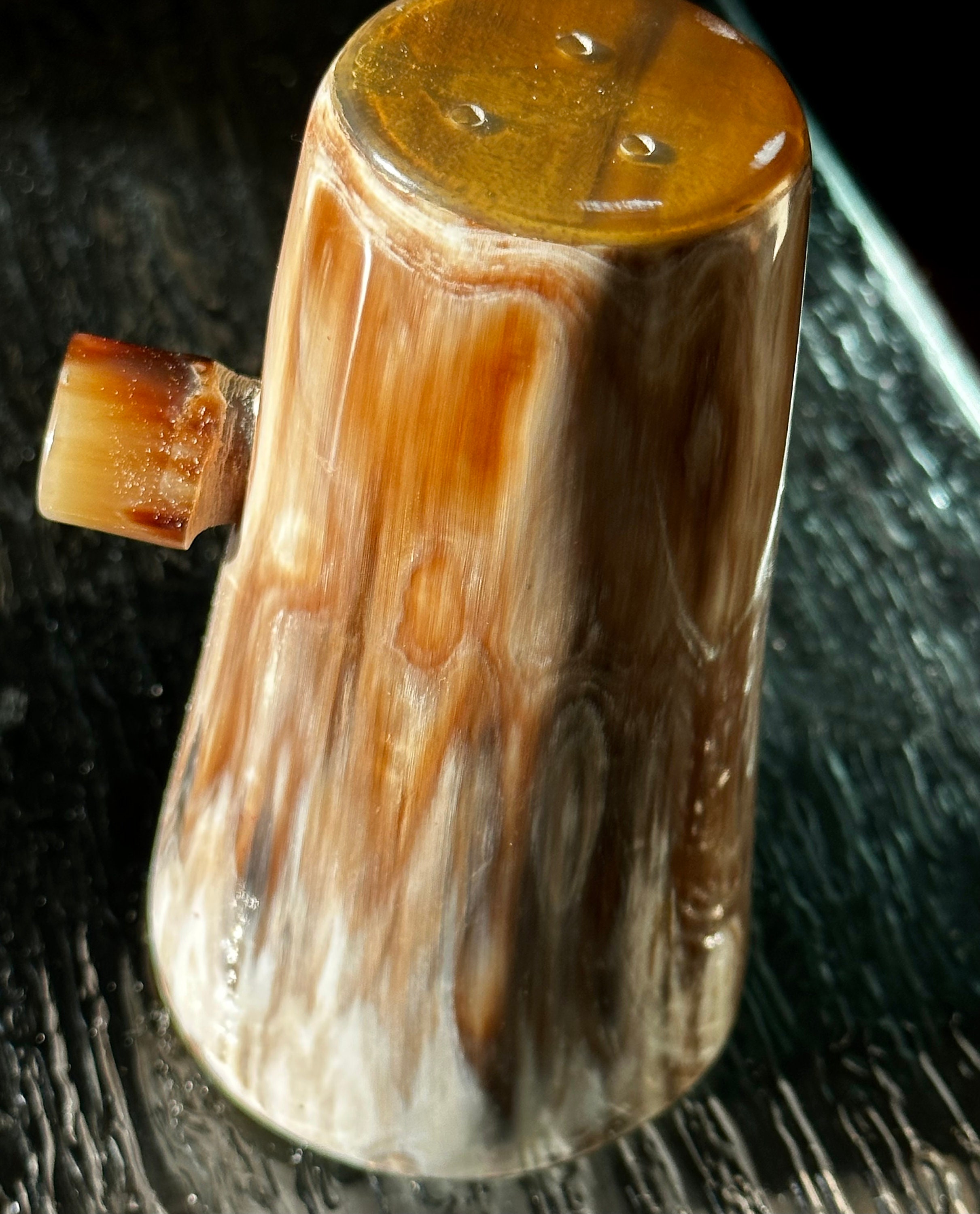 Artisanal Cow Horn Salt Shaker - Etsy