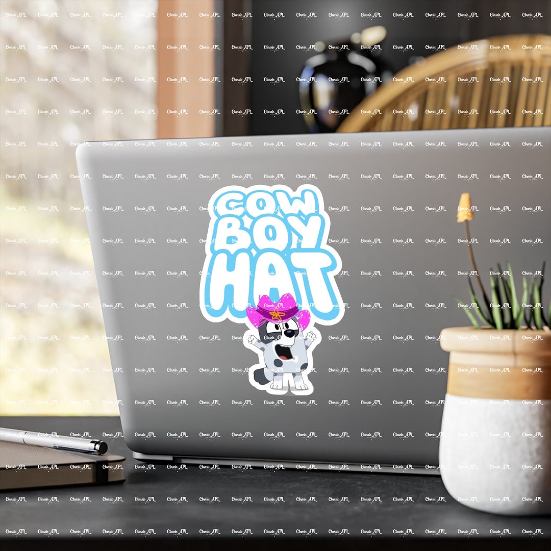 Muffin Cowboy Hat Vinyl Decal - Etsy