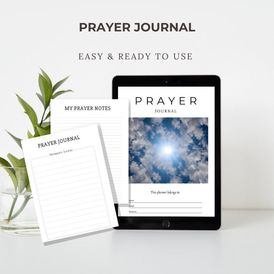 Sacred Conversations A4 Digital Prayer Journal | Guided Prayer Template ...