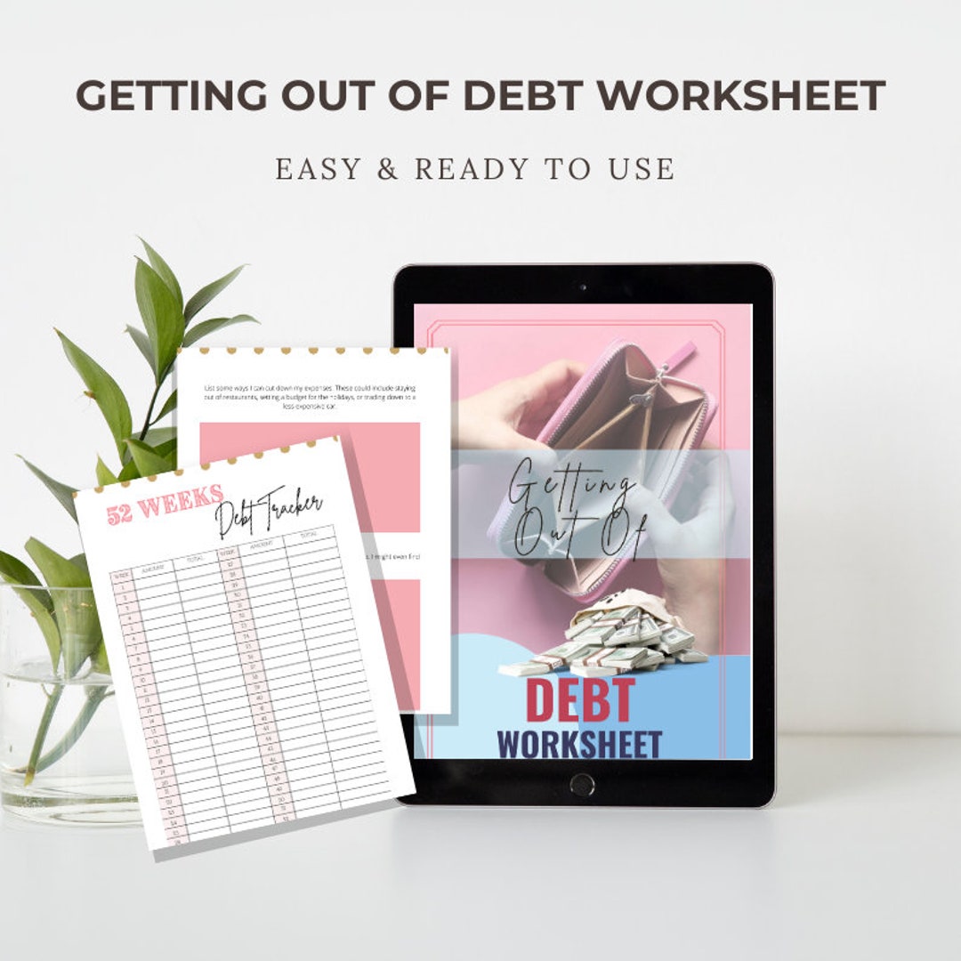 Debt-free Journey Worksheet: Take Control of Your Finances, Achieve ...