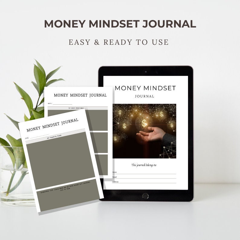 The Money Mindset Journal Printable | Financial Wellbeing and Abundance ...