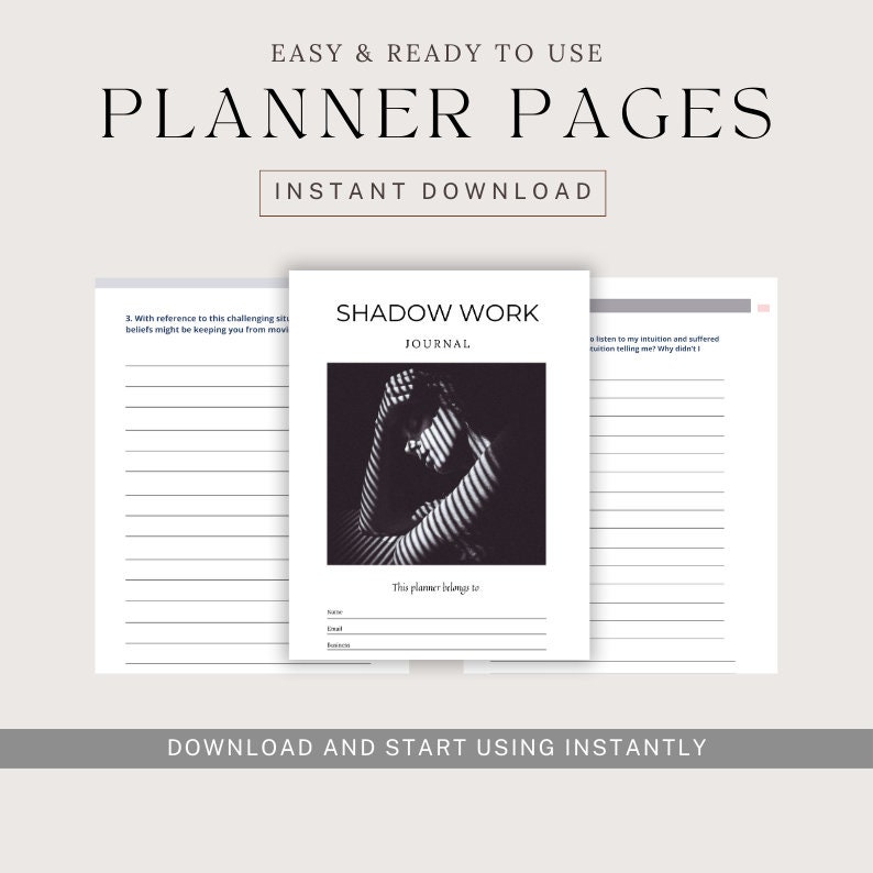 Embrace Your Shadows: A4 Digital Shadow Work Journal - Etsy