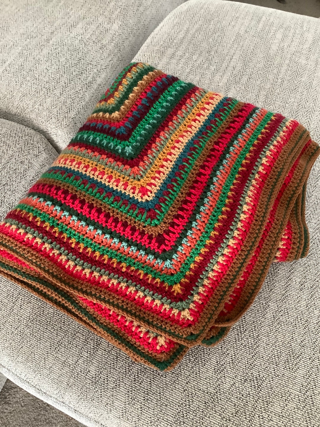 Attic24 Yuletide Crochet Blanket - Etsy