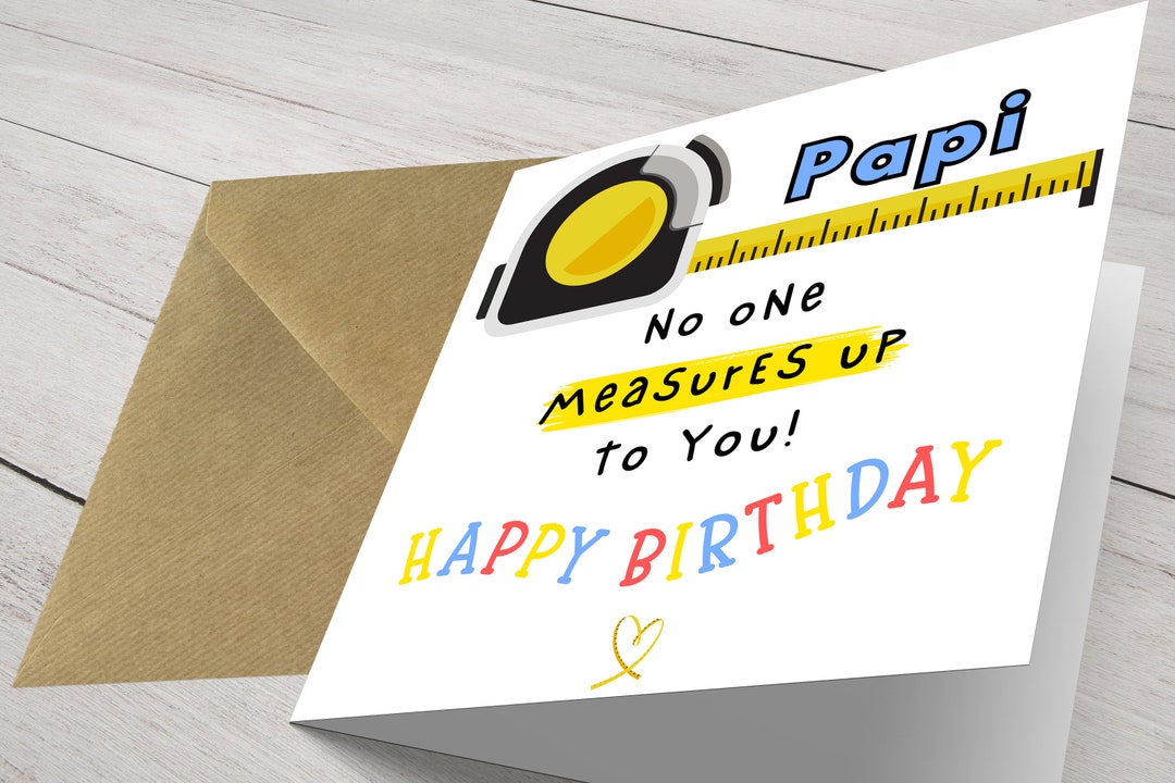Buy Funny Heartfelt Birthday Wishes for Papi - Handcrafted Card With ...