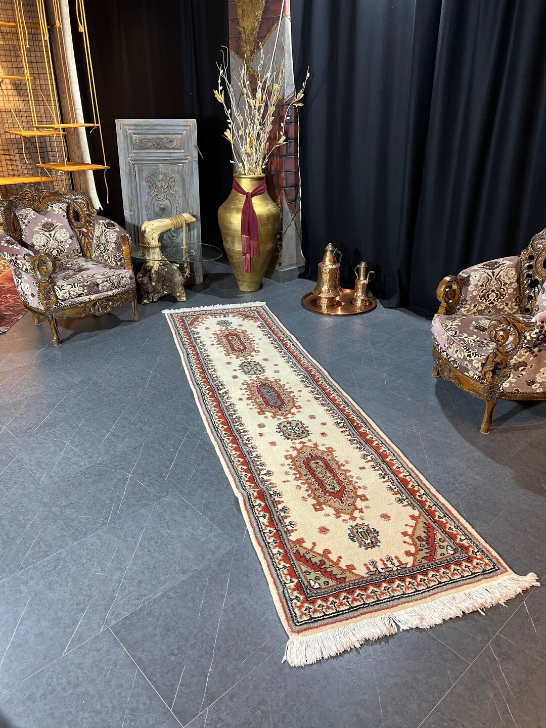 Vintage Runner 80S Anatolian Runner Kitchen Rug Long Rug - Etsy