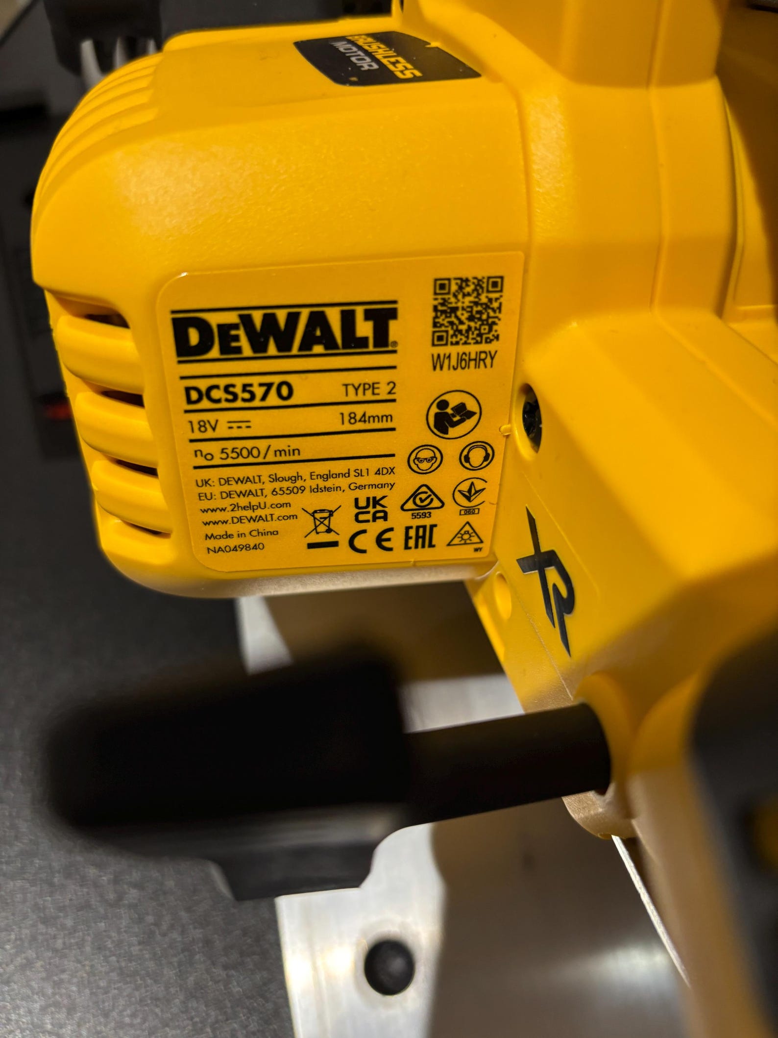Dewalt DCS570 DWE575 DCS575 DCS578 DCS573 Adaptor Base / Plate for ...