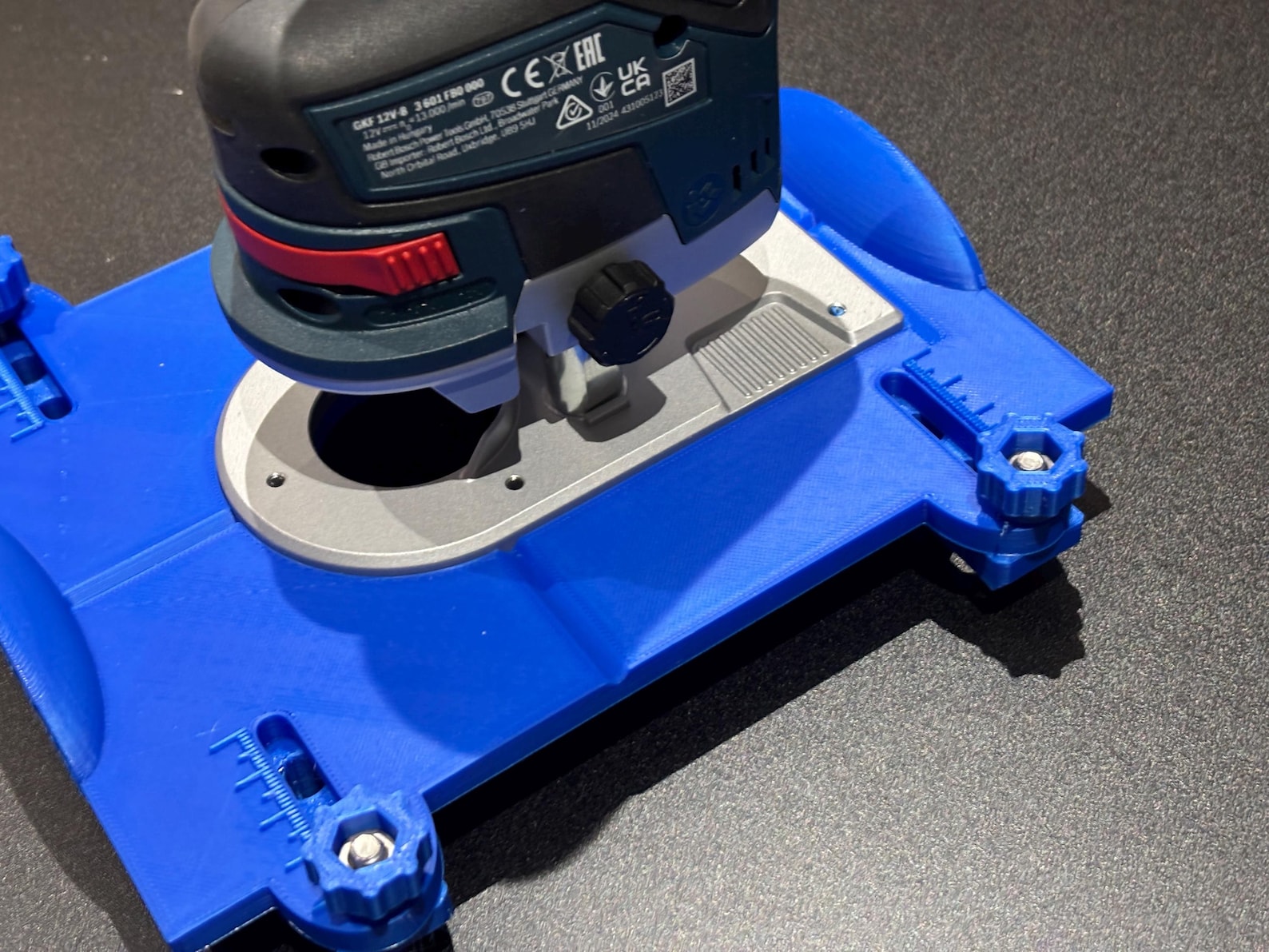Bosch GKF 12V - 8 Router Base Jig for Making Mortises / Slot Mortises ...