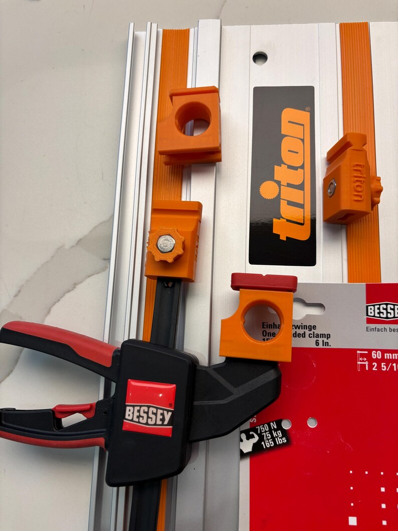 Triton Track Saw Guide Rail Clamp Adaptor Feet - to Fit Bessey Clamp ...