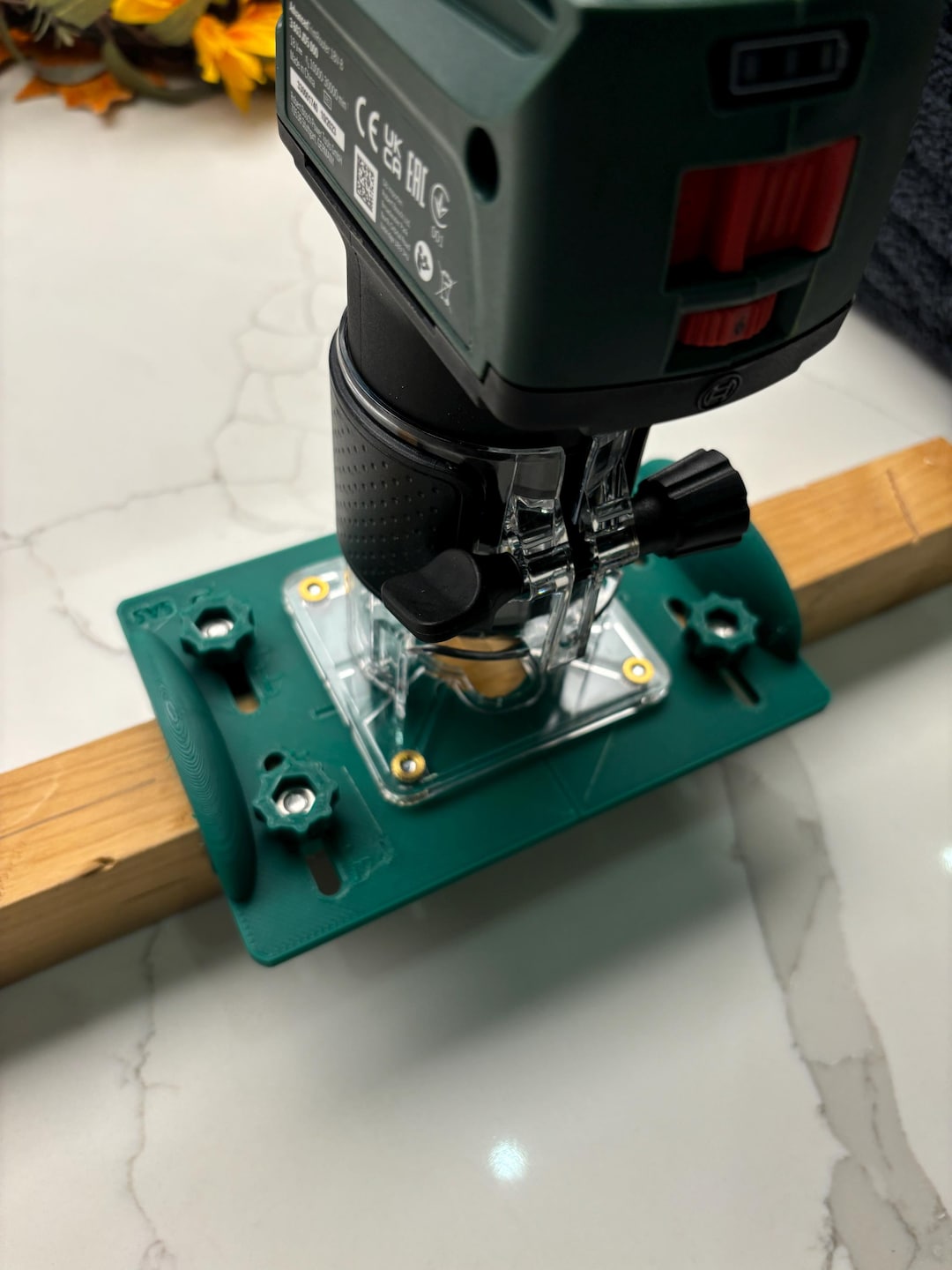 Bosch 18V-8 Advanced Trim Router Base Jig for Making Mortise / Slot ...