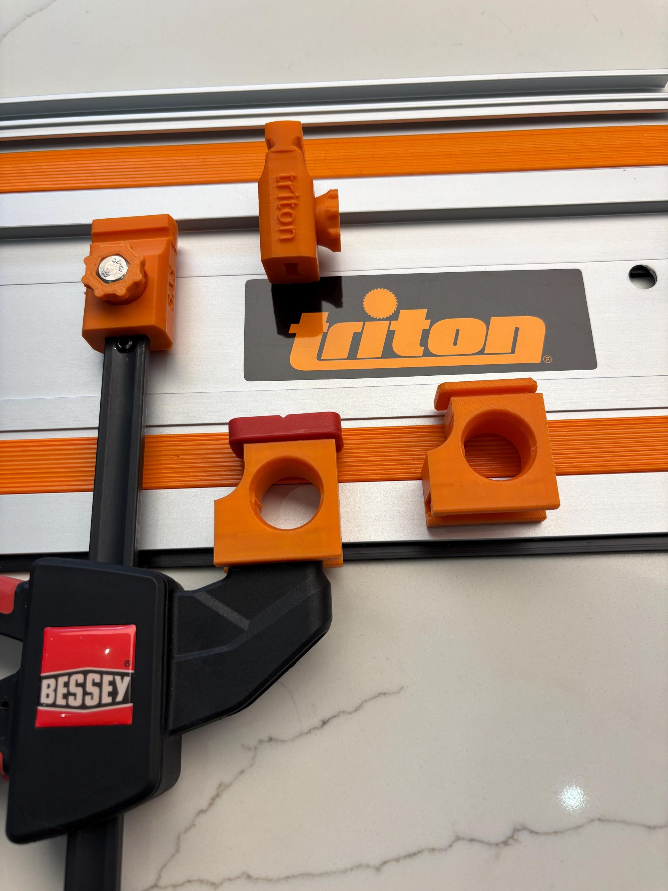 Triton Track Saw Guide Rail Clamp Adaptor Feet - to Fit Bessey Clamp ...