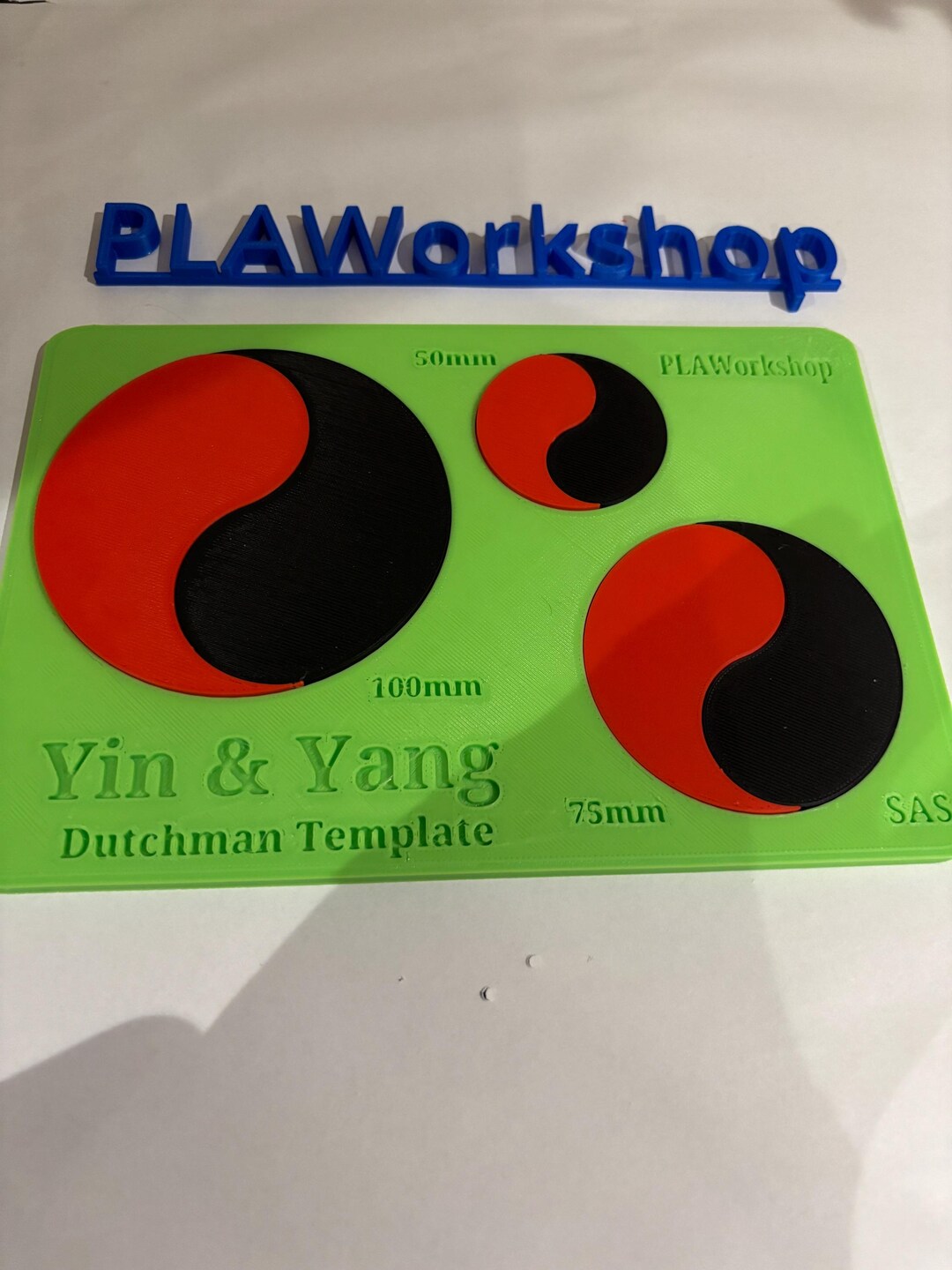 Yin Yang Router Jig Template for Woodworking to Make a Dutchman or Bow ...