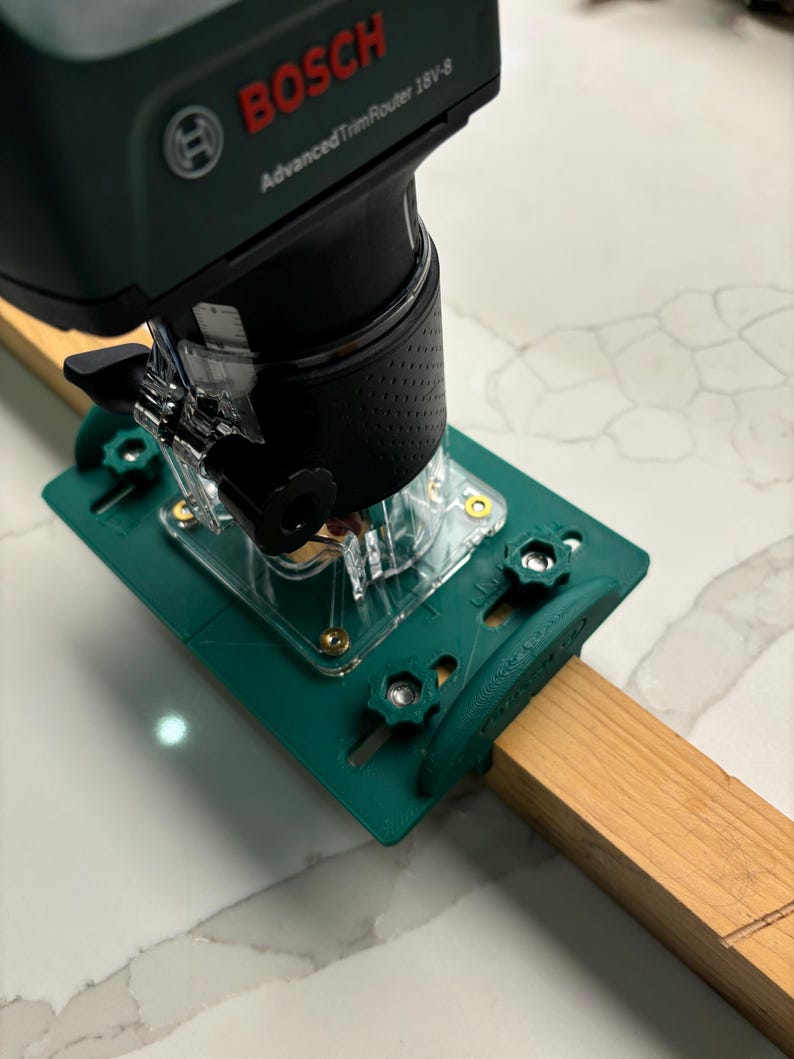 Bosch 18V-8 Advanced Trim Router Base Jig for Making Mortise / Slot ...