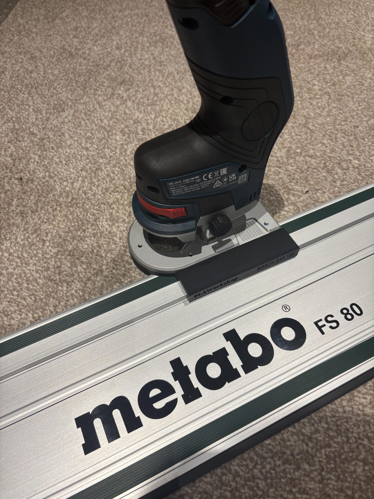 Bosch Router GKF 12V-8 Guide Rail Adapter for Metabo Guide Rail - Etsy