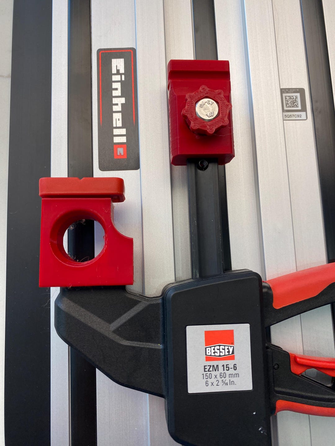 Einhell Track Saw FS Guide Rail Clamp Adaptor Feet - to Fit Bessey ...