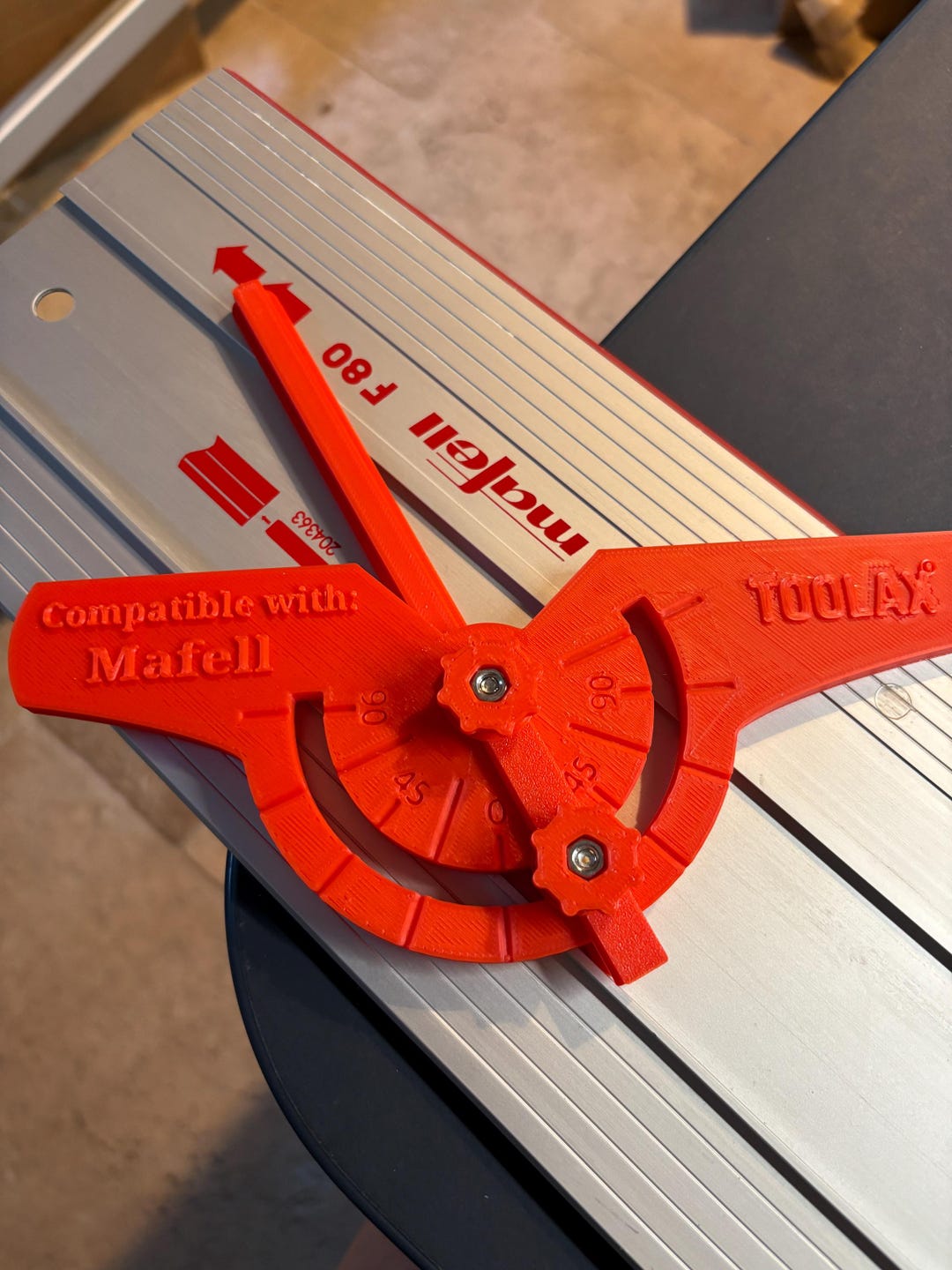 TOOLAX Fully Variable Adjustable Angle Guide Rail Fence Attachment for ...