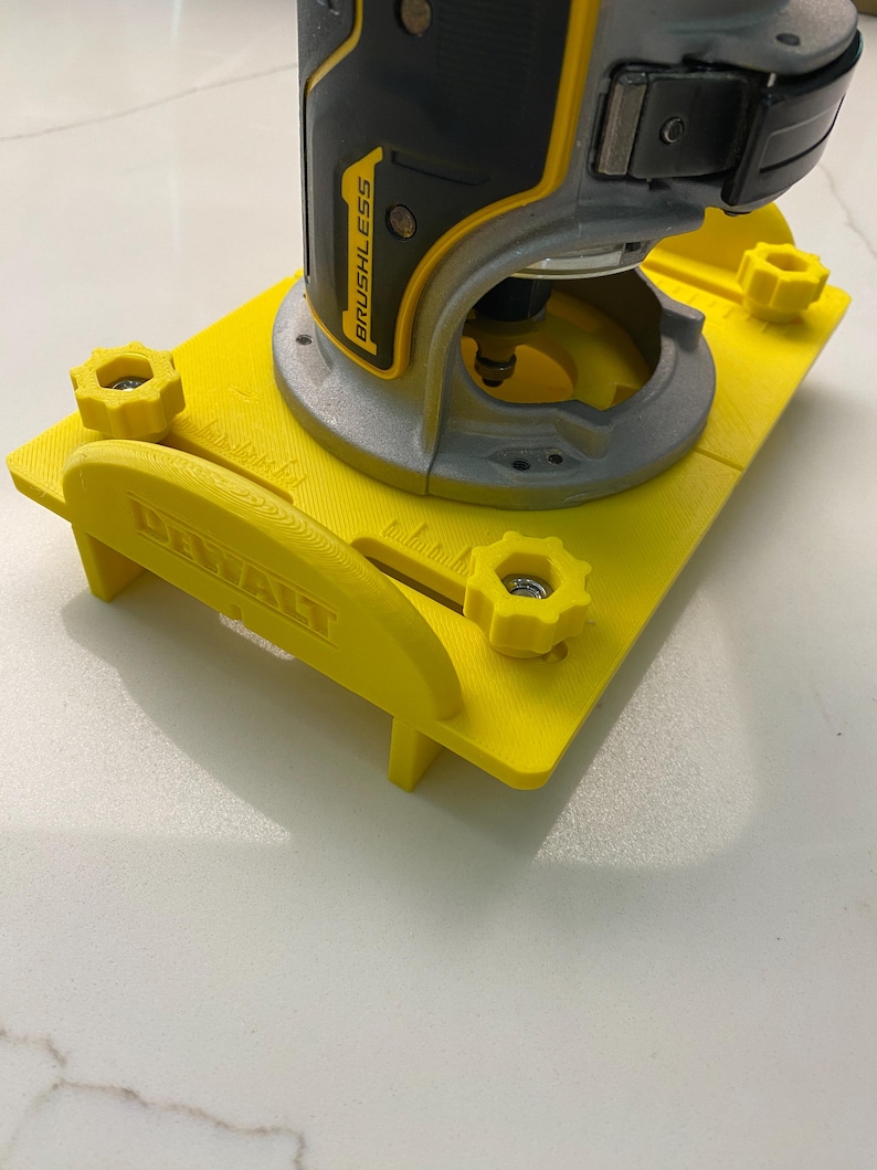 Dewalt DCW600 DWP611 Router Base Jig for Making Mortises / Slot ...