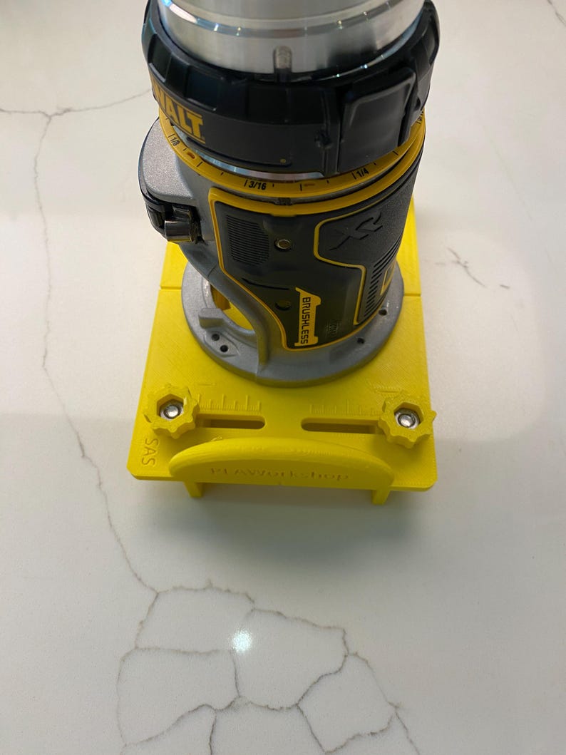 Dewalt DCW600 DWP611 Router Base Jig for Making Mortises / Slot ...