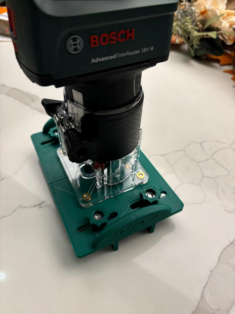 Bosch 18V-8 Advanced Trim Router Base Jig for Making Mortise / Slot ...