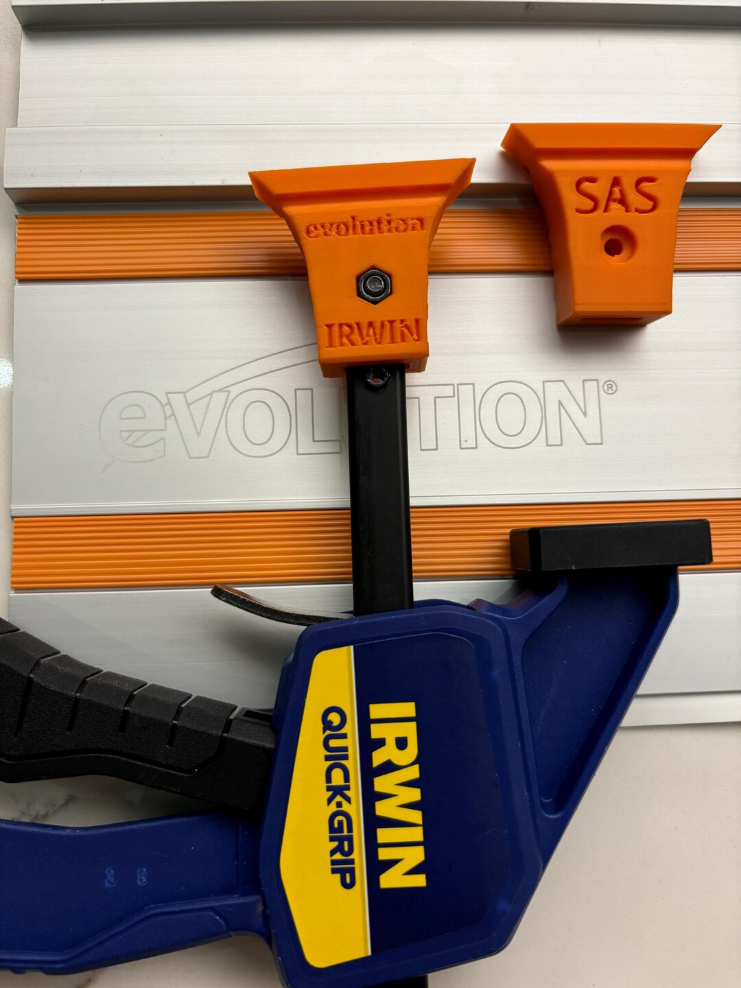 Evolution Track Saw Guide Rail Clamp Feet (PK 2) - for Irwin Quick Grip ...