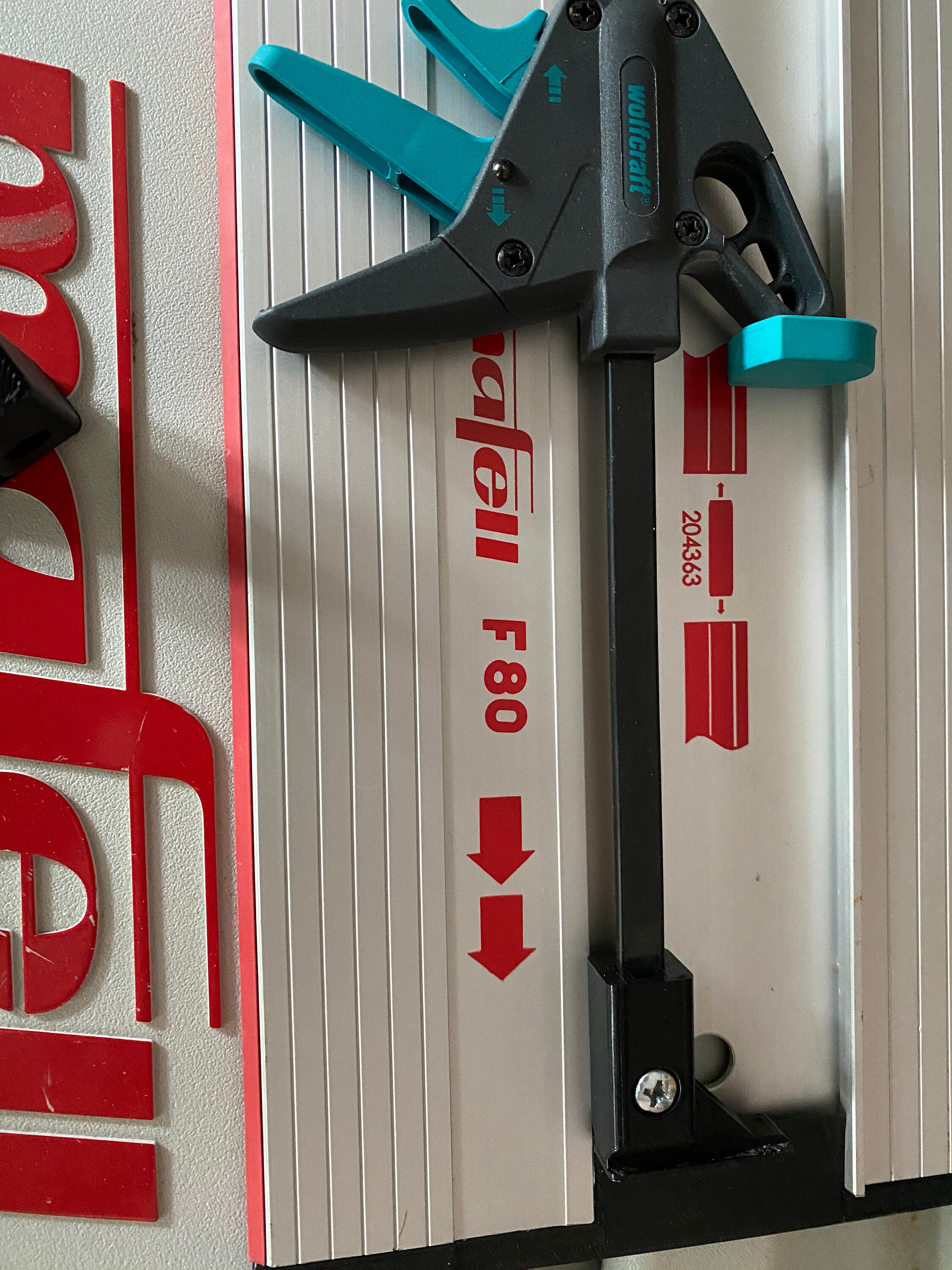 Mafell / Bosch Track Saw FSN Guide Rail Clamp Feet Adaptor for Quick ...