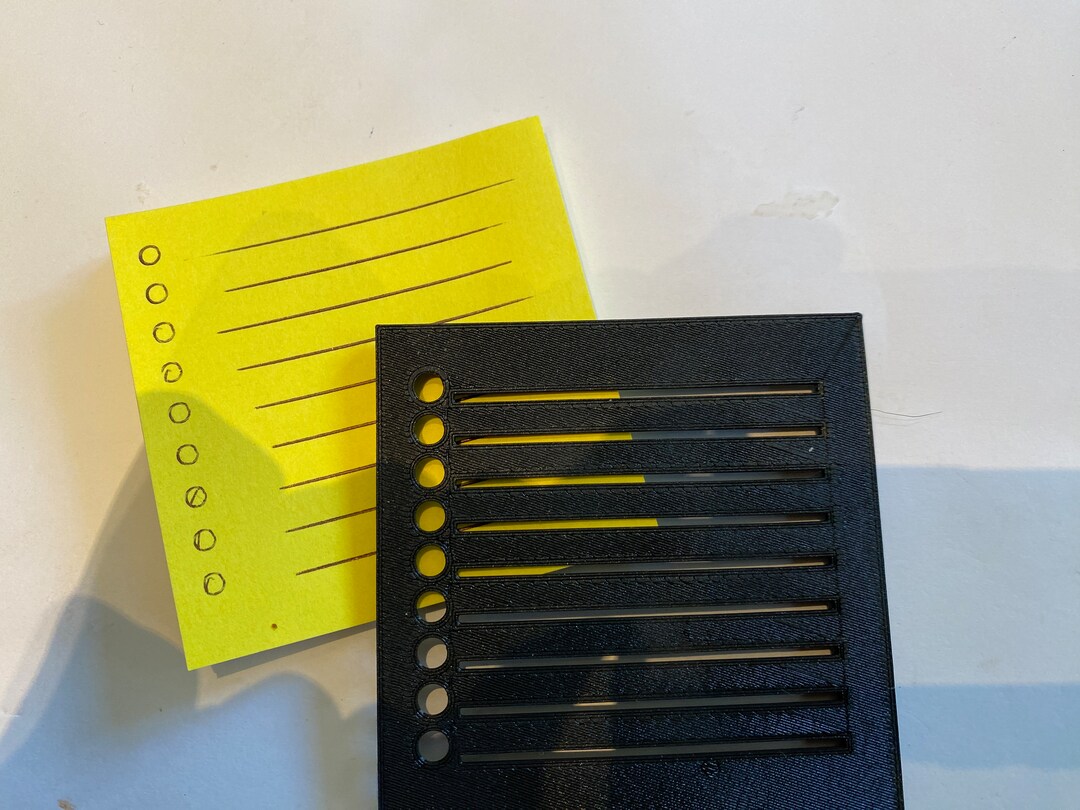 Sticky Note / Post It Note to Do List Note Stencil Checklist Organiser ...