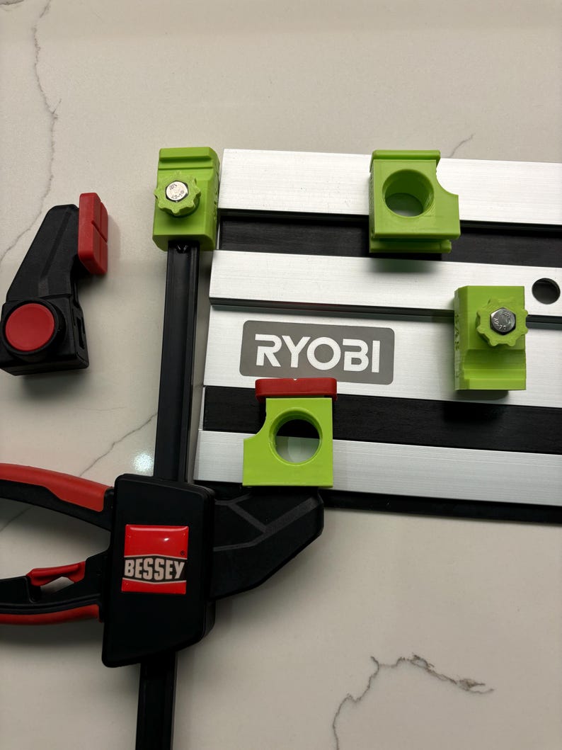 Ryobi Track Saw FS Guide Rail Clamp Adaptor Feet - to Fit Bessey Clamp ...