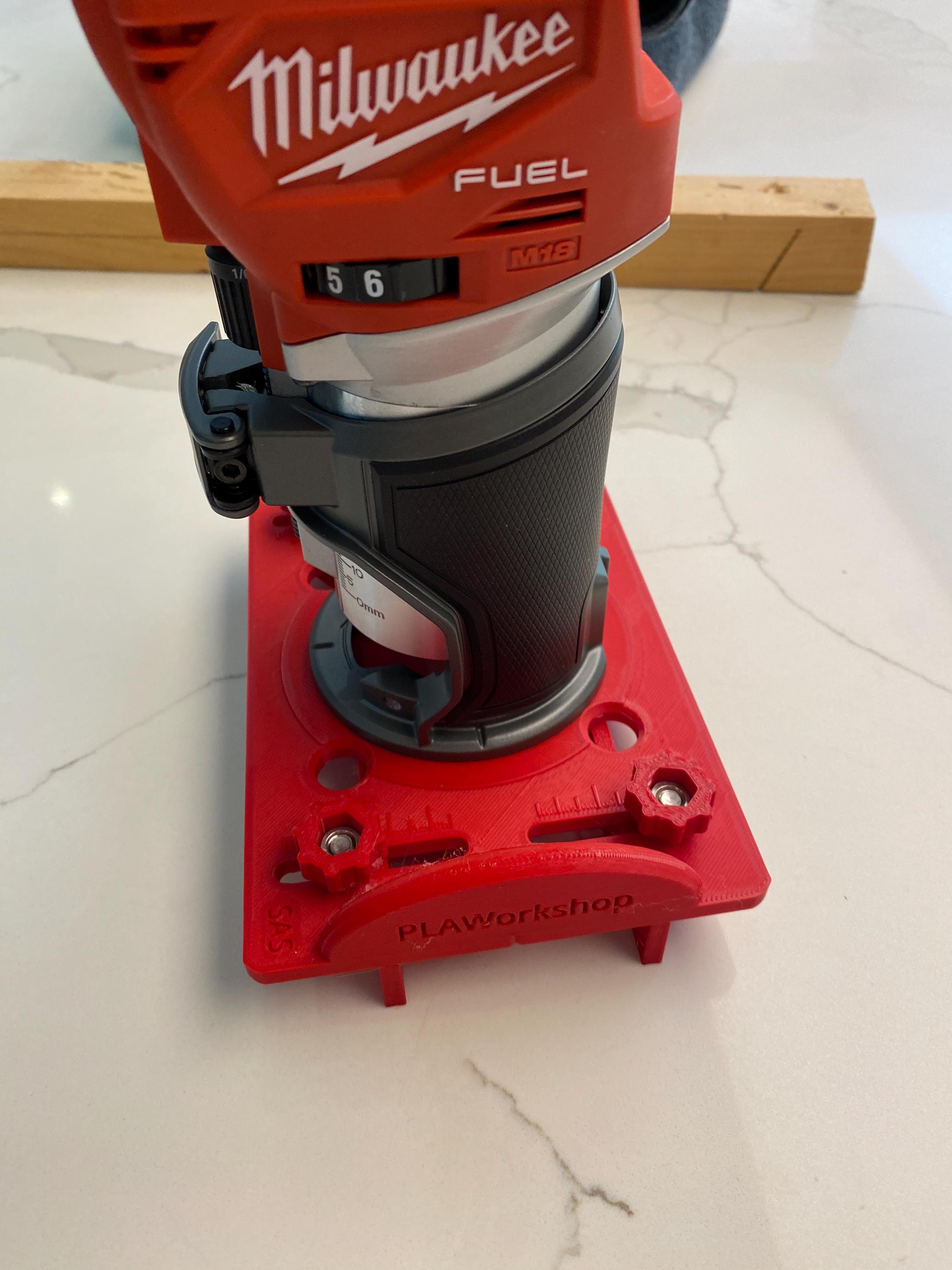 Milwaukee M18 FUEL Router Base Jig for Making Mortise / Slot Mortises ...