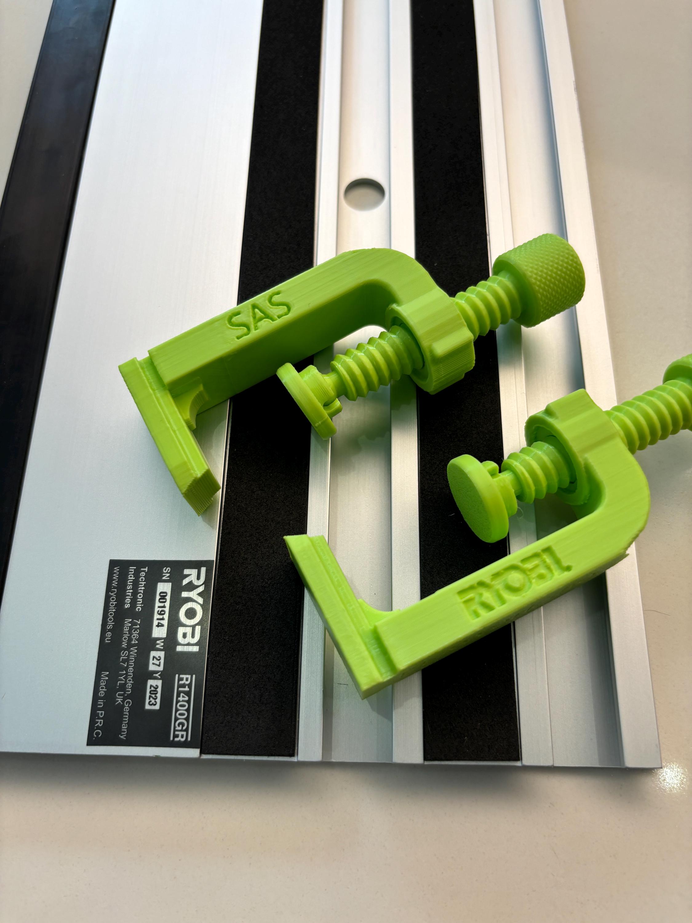 Ryobi Track Saw Guide Rail G-clamp All-in-one (PK-2) Complete! - Etsy UK