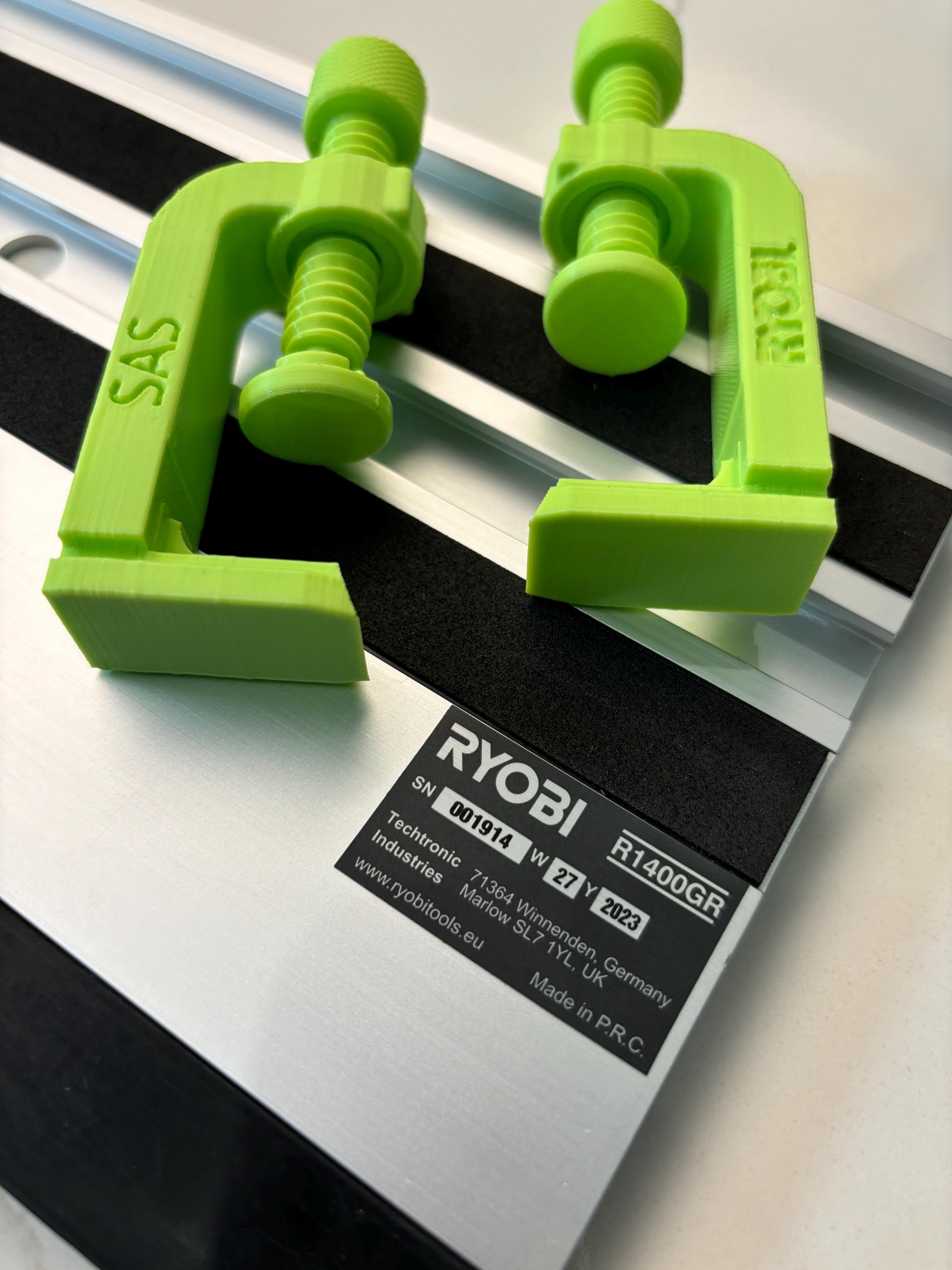 Ryobi Track Saw Guide Rail G-clamp All-in-one (PK-2) Complete! - Etsy UK