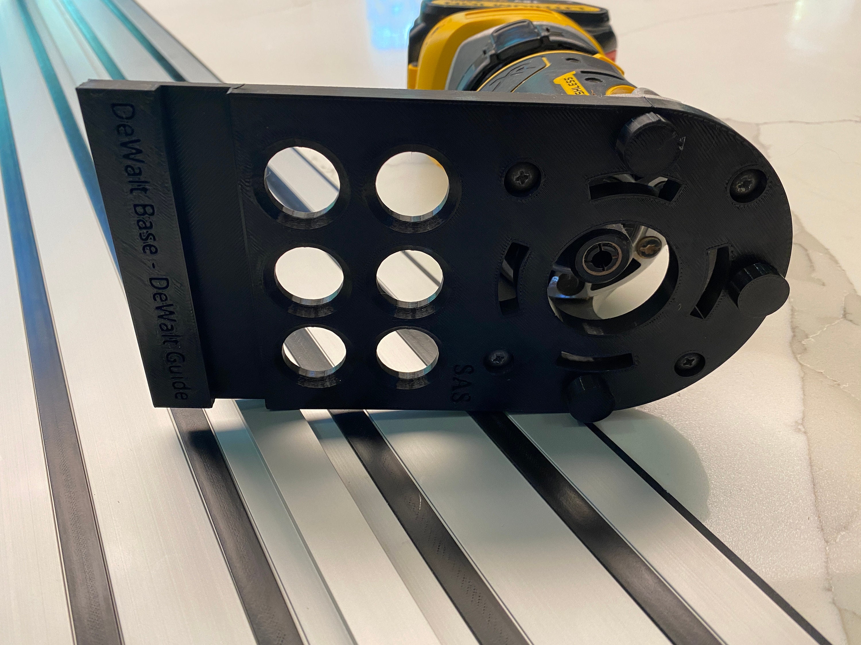 Dewalt Router DCW600 DWP611 Plunge Base Guide Rail Adapter for Dewalt ...