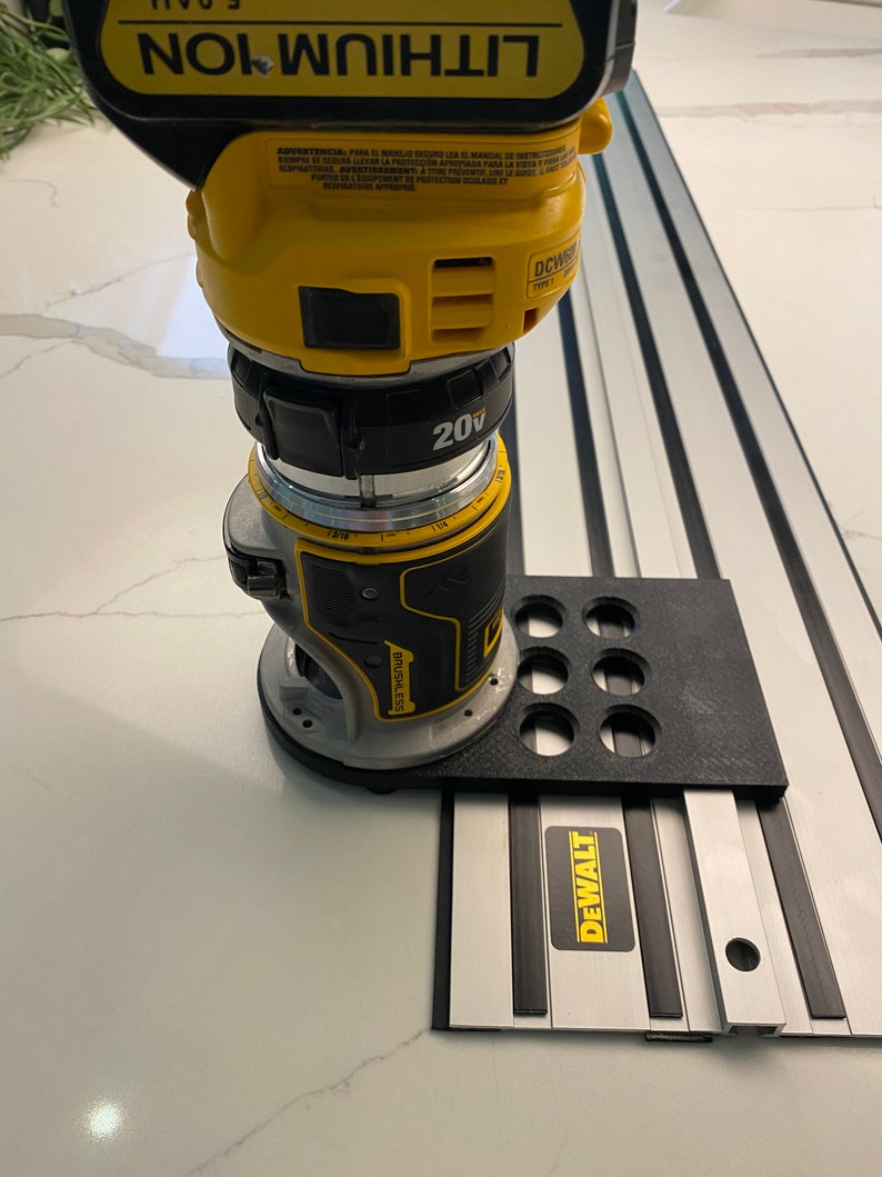 Dewalt Router DCW600 DWP611 Plunge Base Guide Rail Adapter for Dewalt ...
